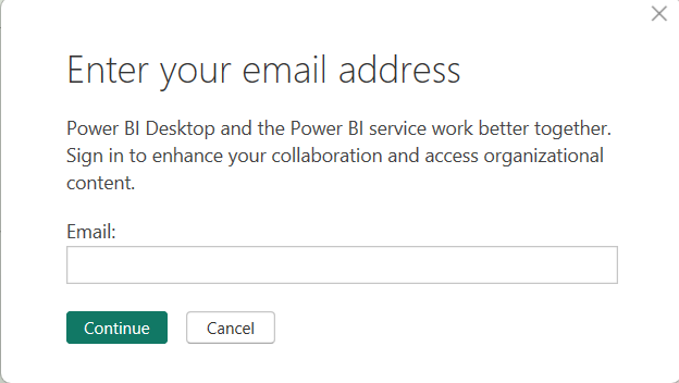 Power BI – Enter Email Address – DevOps Unleashed